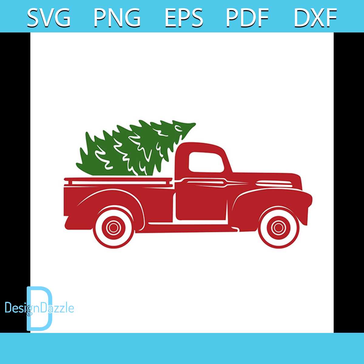 Christmas Truck And Tree Svg, Vehicle Svg, Truck Svg | Inspire Uplift