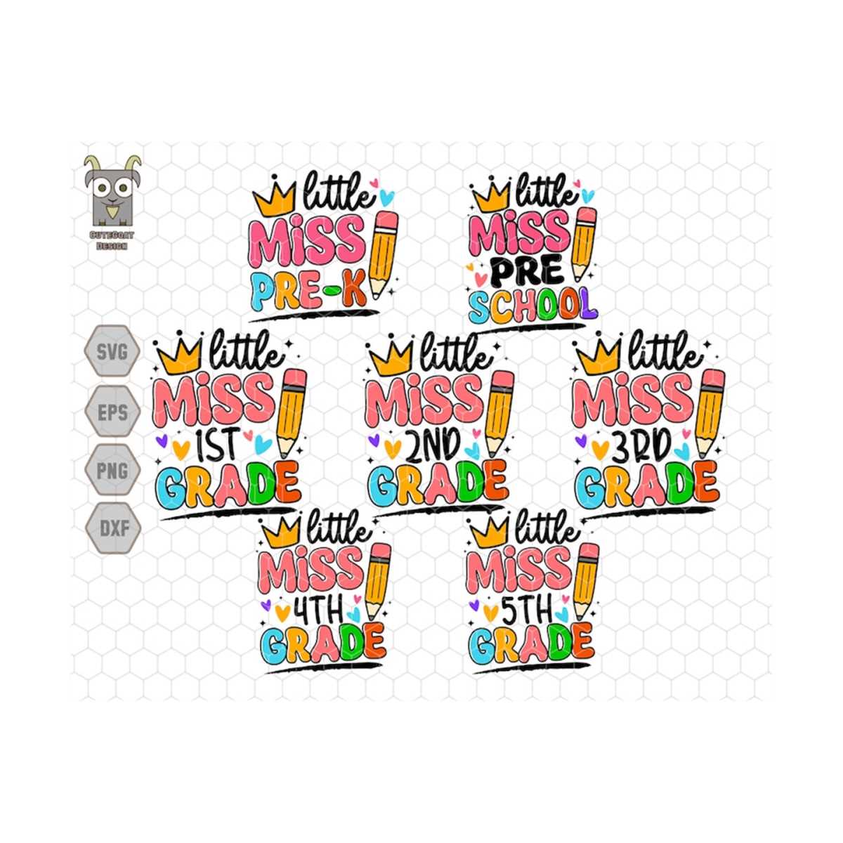 Little Miss SVG Png Bundle, Teacher Life Svg, Best Teacher, - Inspire ...