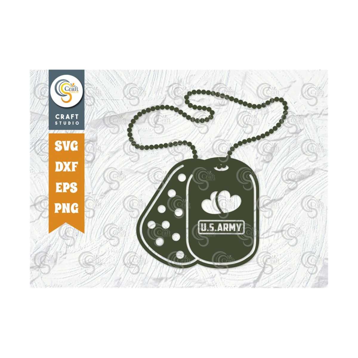 US Army Dog Tags Logo SVG Cut File, Army Solider Svg, United - Inspire ...