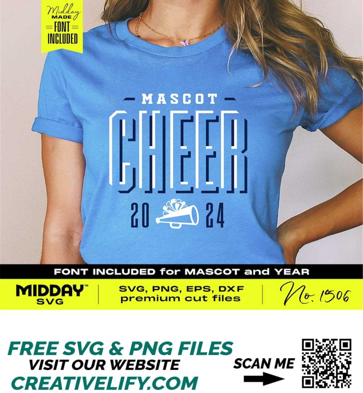 Cheer Svg Png, Megaphone and Pom, Svg Silhouette, Svg for Gi | Inspire ...