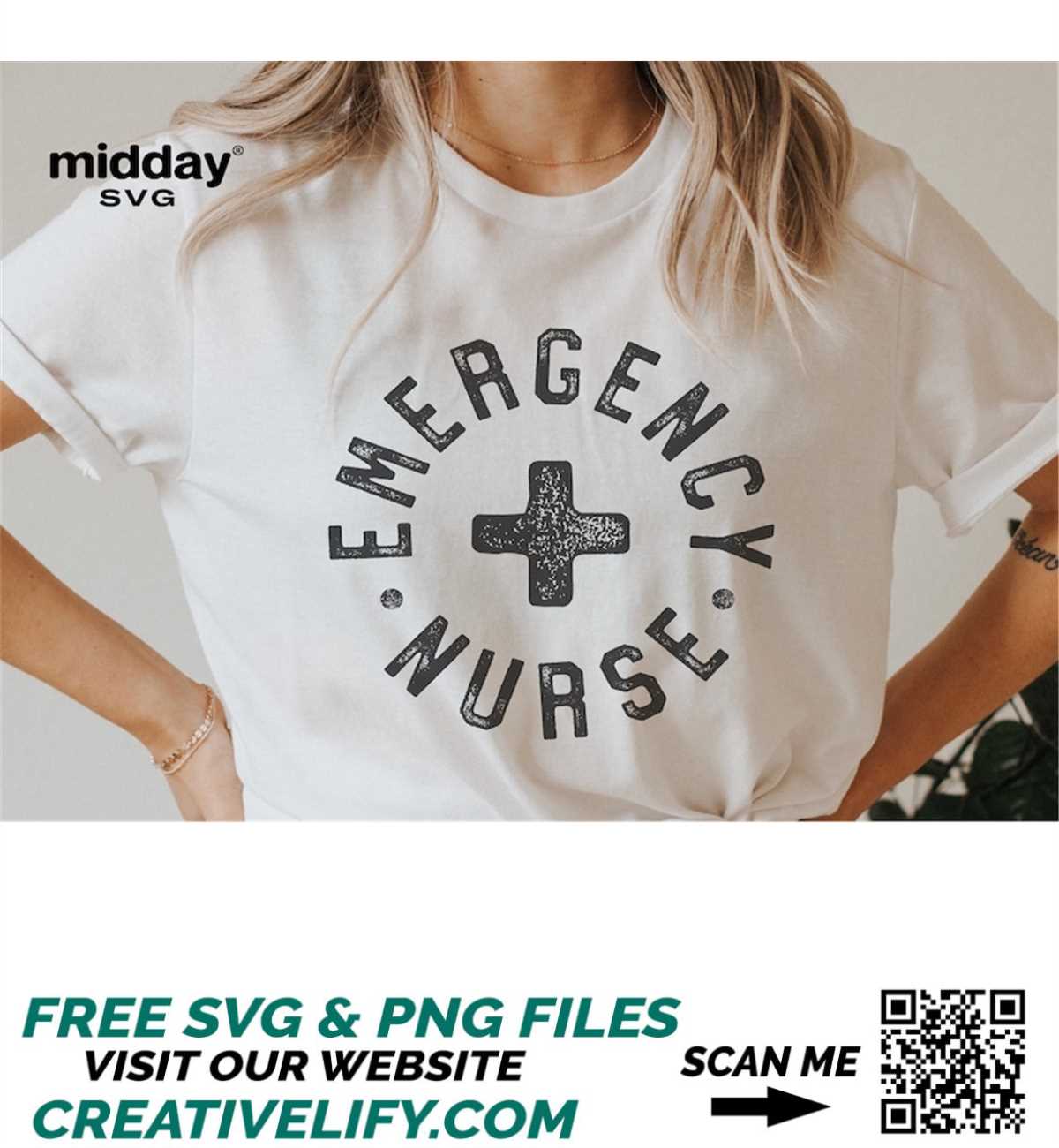 Emergency Nurse Svg, Png Dxf Eps, ER Nurse Shirt Svg, Badge - Inspire ...