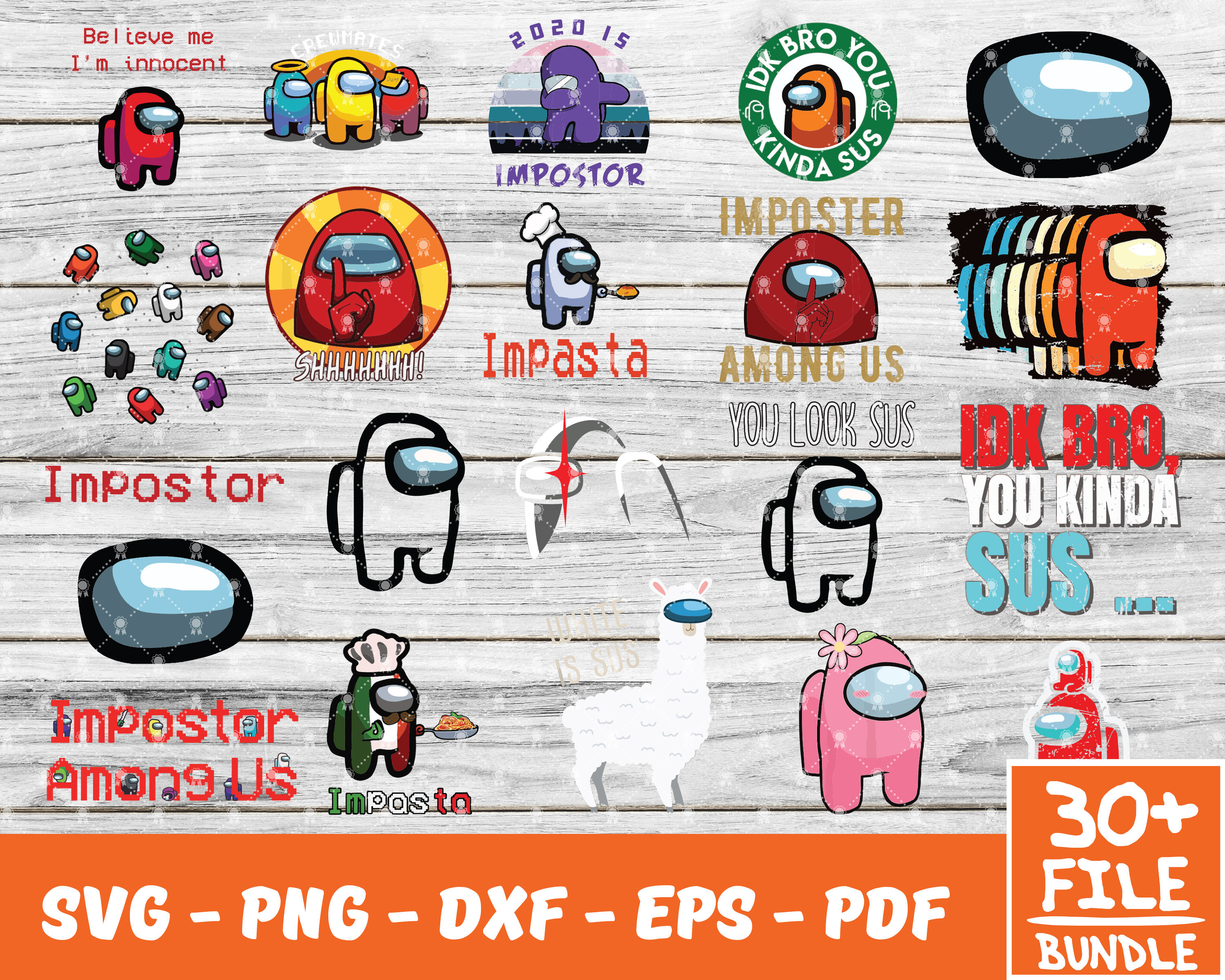 Among US Svg,Cartoon Svg, Bundle Cartoon Svg 01 - Inspire Uplift