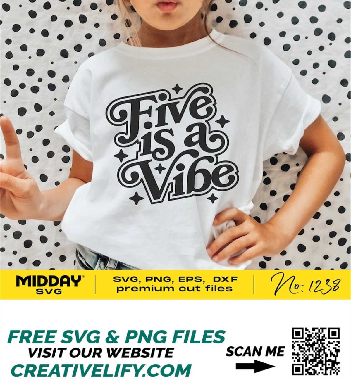 Five is a Vibe Svg, 5th Birthday Svg, 5th Birthday Girl, 5 Y - Inspire ...