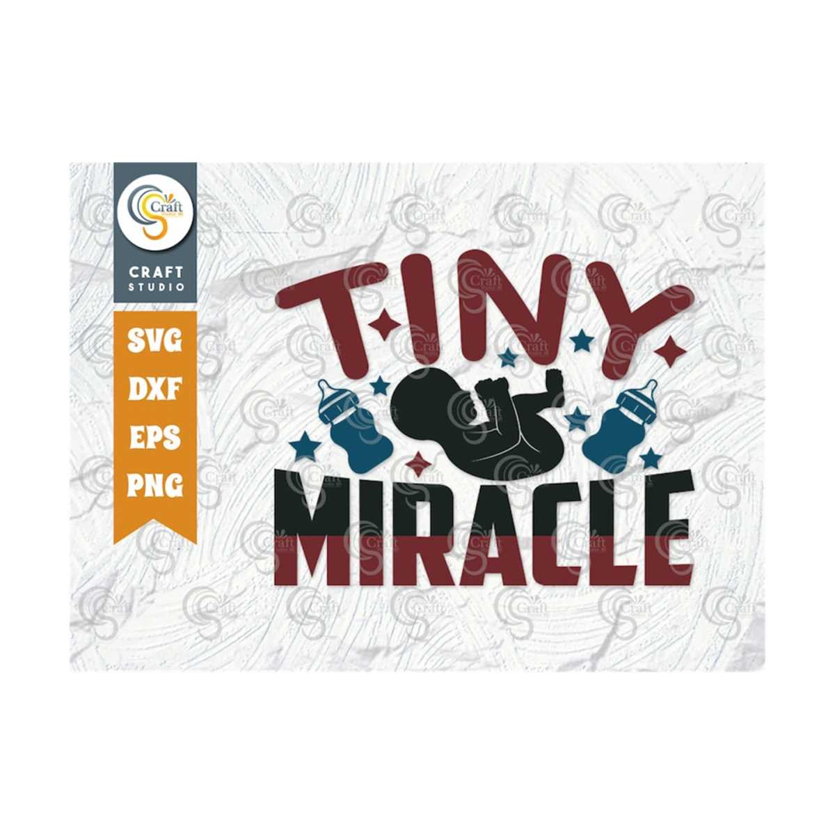 Tiny Miracle SVG Cut File, Newborn Svg, Baby Bump Svg, Cute | Inspire ...