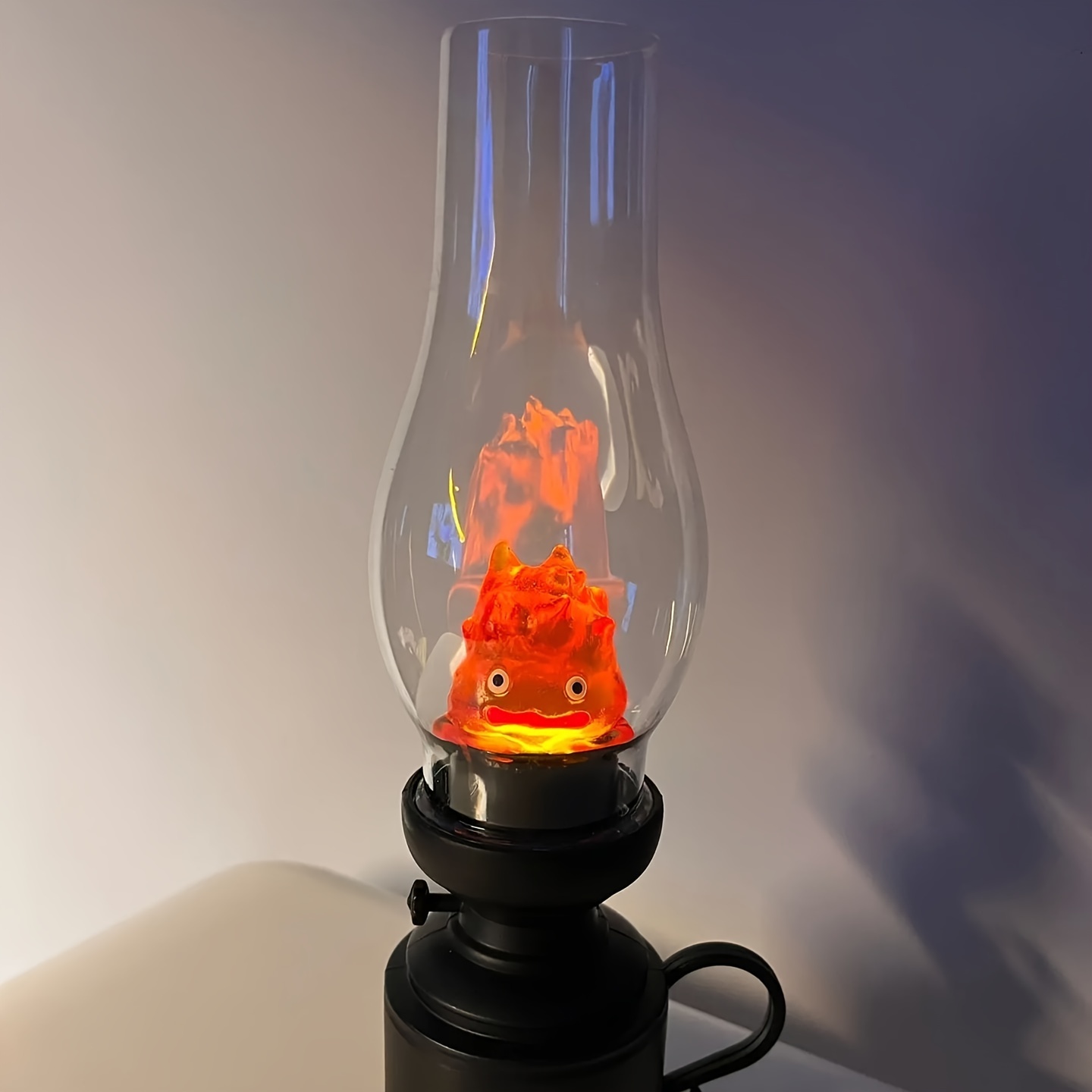 Vintage Fire Flame Devil Night Light Candle Lamp Calcifer Li | Inspire ...