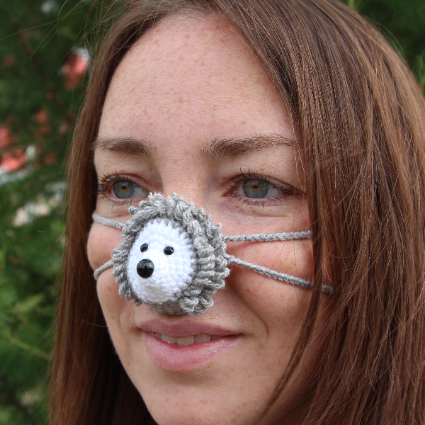 Crochet PATTERN Hedgehog nose warmer. Animal lover gift. Hed | Inspire ...
