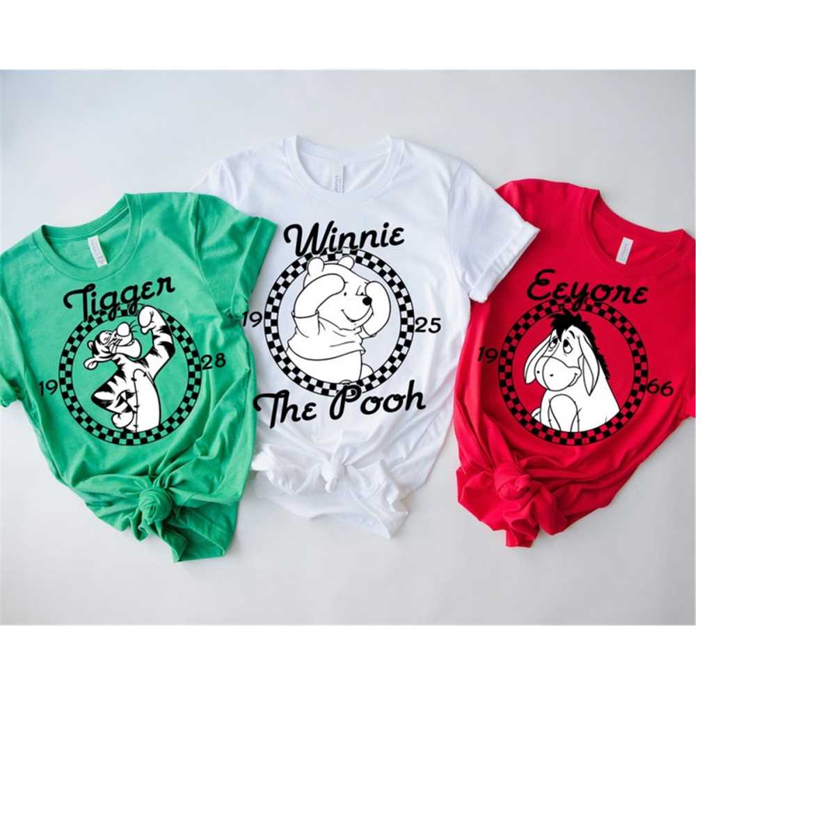 Retro Disney Classic Winnie The Pooh Est 1966 Checkerboard C | Inspire ...