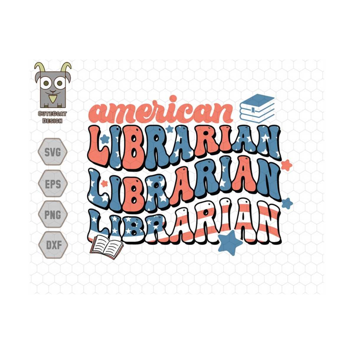 American Librarian Svg, Librarian Svg, Book Svg, Reading Svg - Inspire ...