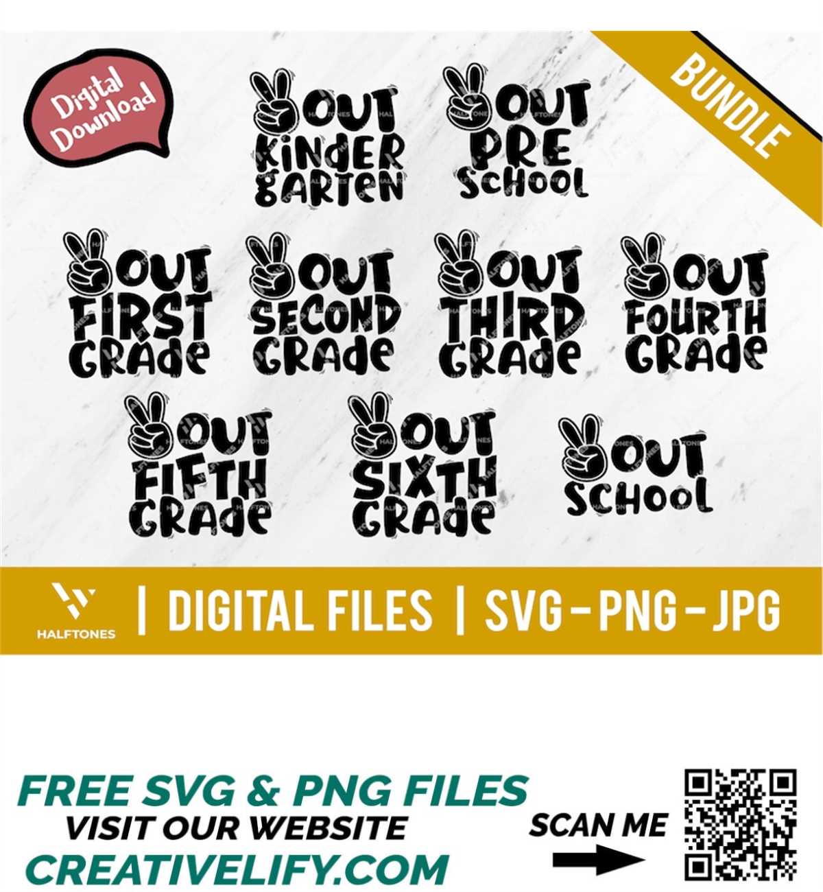 Peace out first grade svg, Peace out second grade svg, pre s - Inspire ...