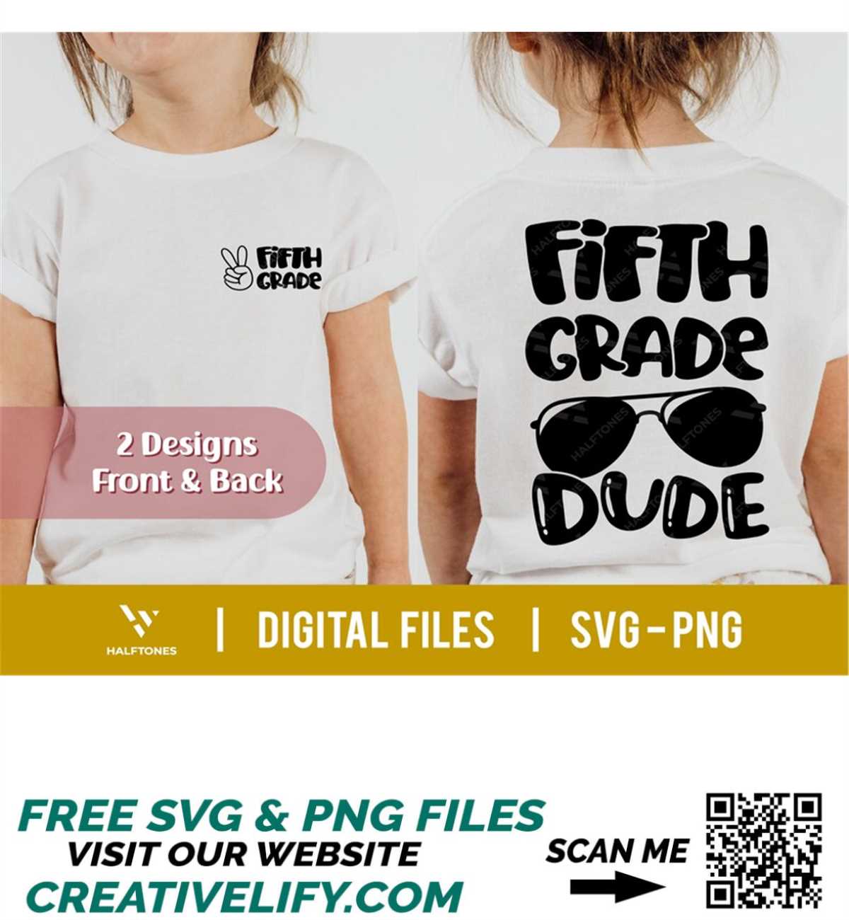 Fifth Grade Dude SVG, 5th Grade Vibes Svg, Back to school Sv - Inspire ...