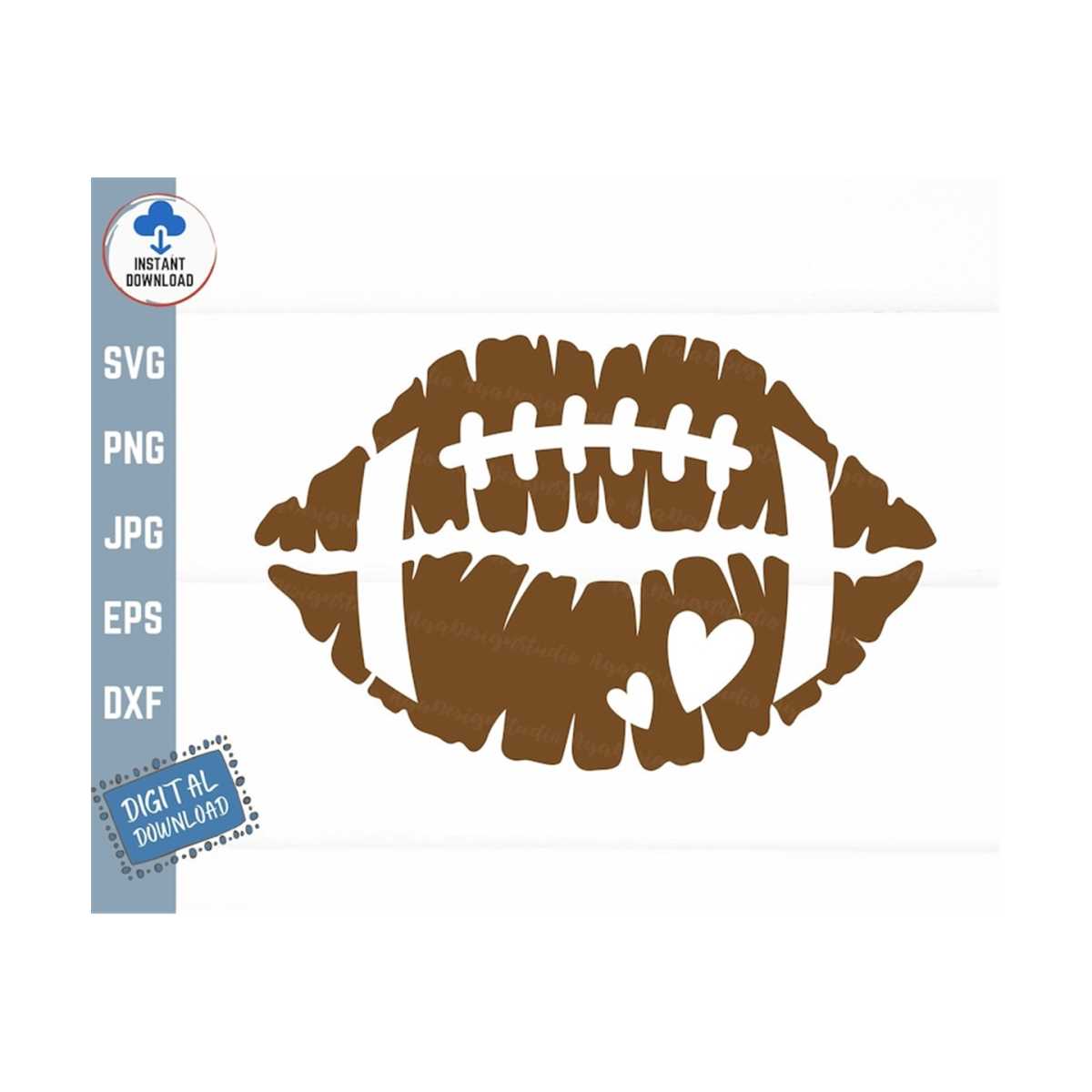 Football Lips Svg, Football Love Lips Svg, Football Kiss Svg | Inspire ...