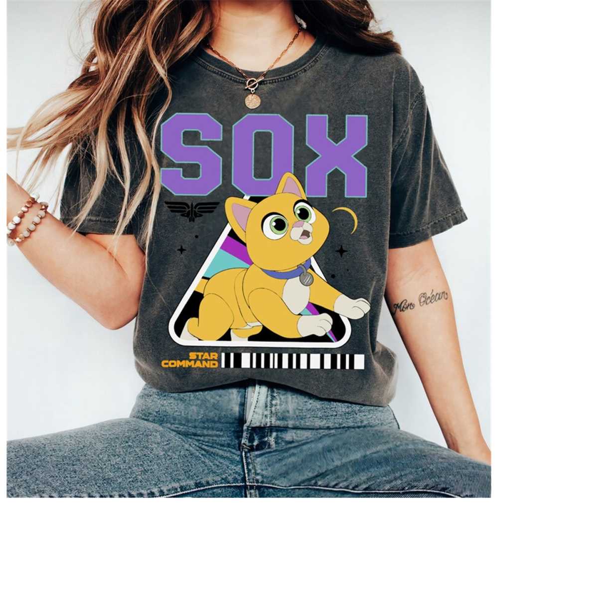 Disney Lightyear Sox Star Command Cat Poster T-Shirt, Disney | Inspire ...