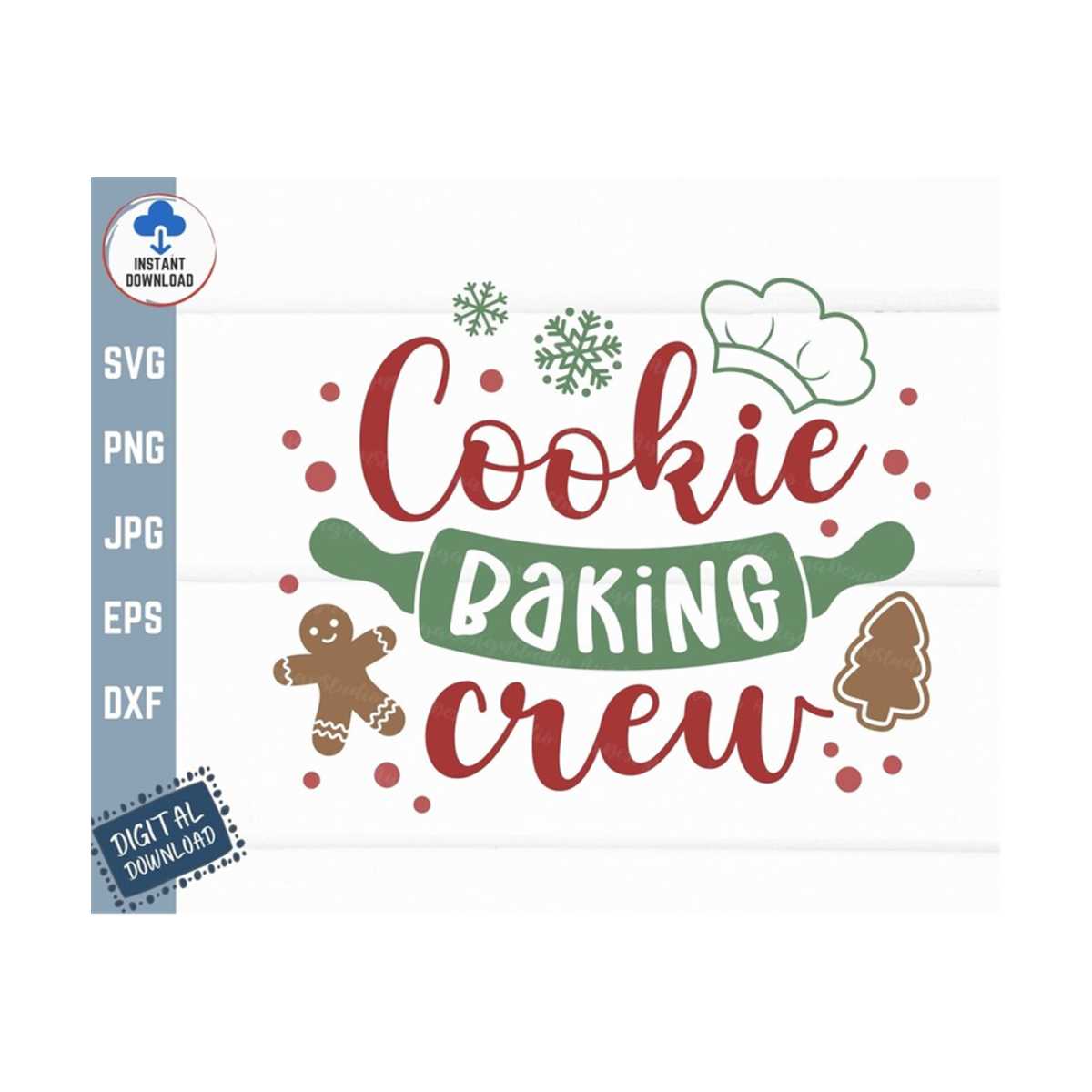 Cookie Baking Crew Svg, Christmas Baking Svg, Baker Shirt Sv | Inspire ...