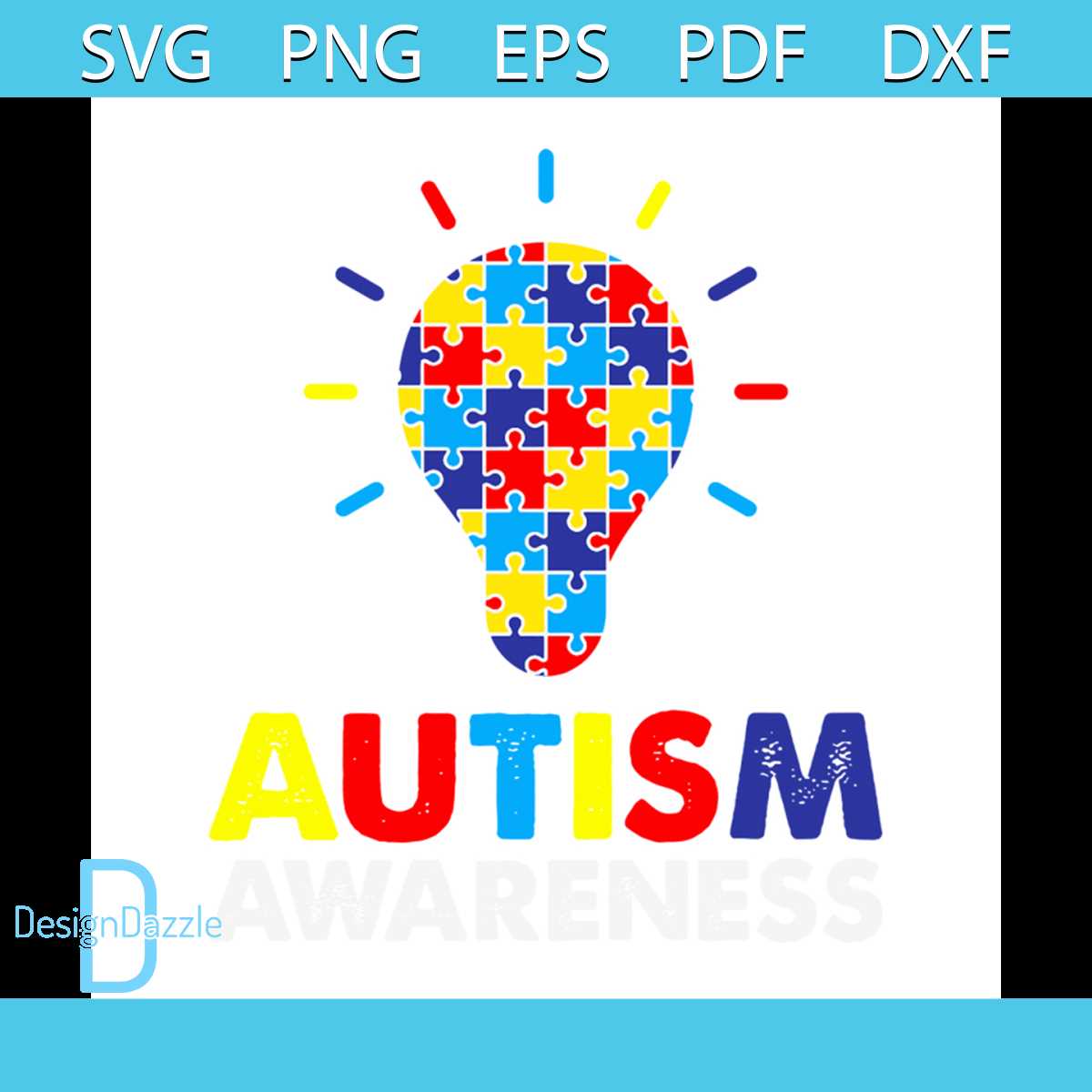 Autism Awareness Light Bulb Svg, Autism Svg, Autism Awarenes | Inspire ...