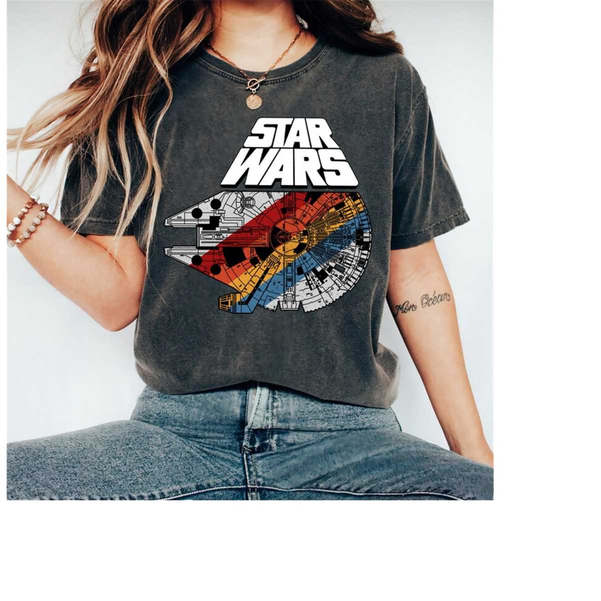 Star Wars Millennium Falcon Wears Retro Shirt, Star Wars Shi | Inspire ...