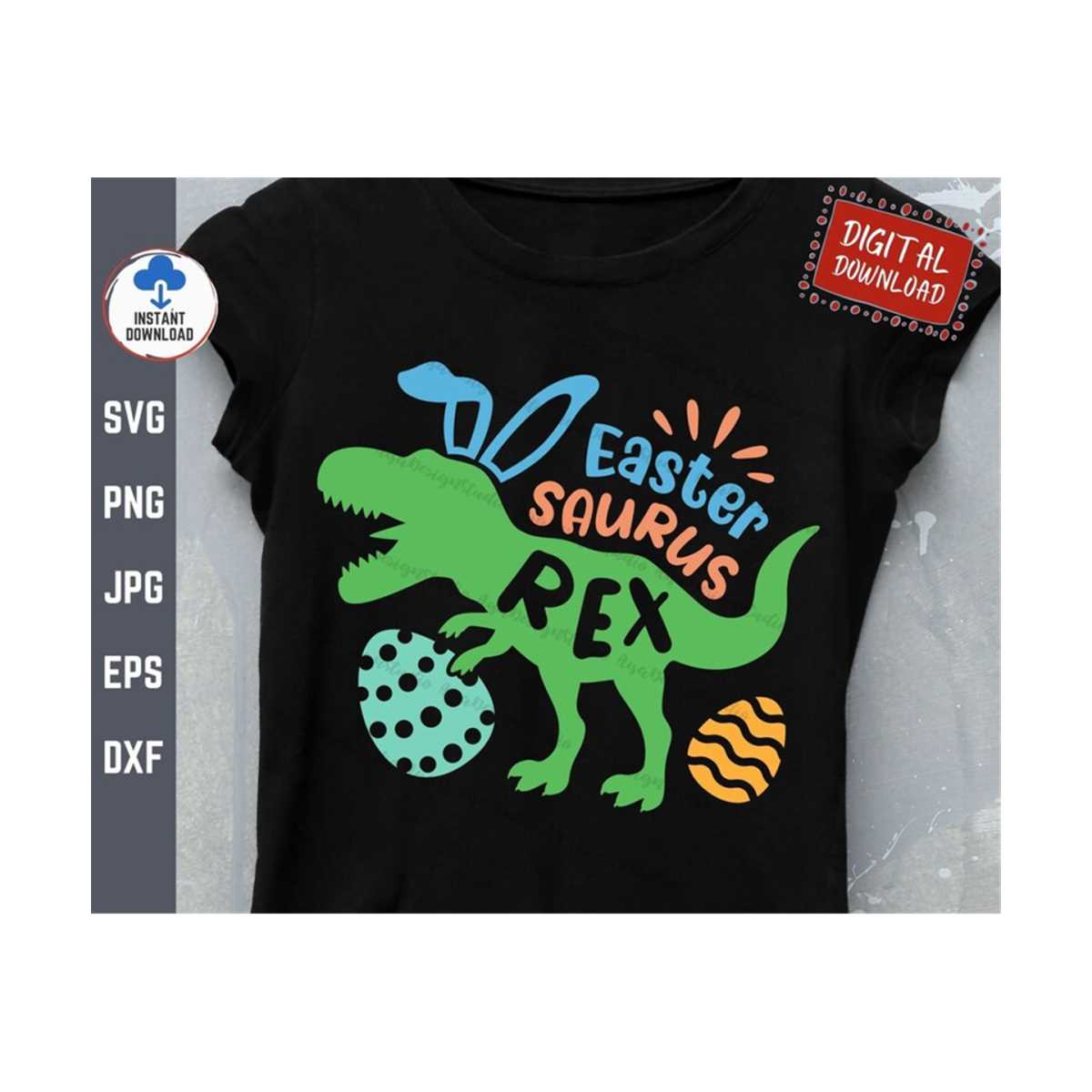 Easter Saurus Rex Svg, Easter Bunny Saurus Svg, Easter T-Rex | Inspire ...