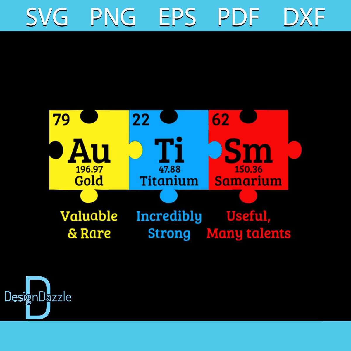 Autism Puzzles Chemical Element Svg, Autism Svg, Autism Awar | Inspire ...