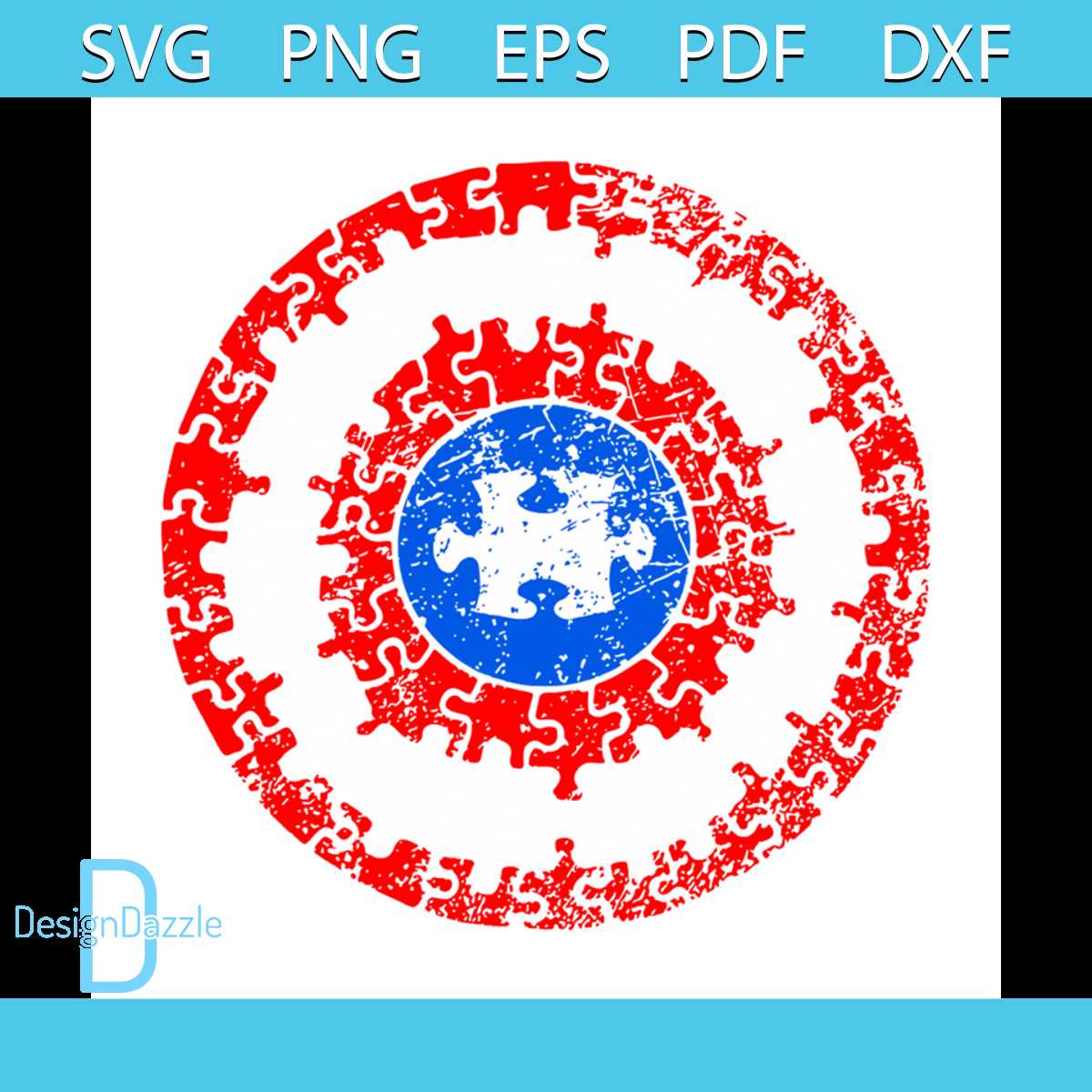 Autism Awareness Superhero Shield Puzzle Svg, Autism Svg, Au | Inspire ...