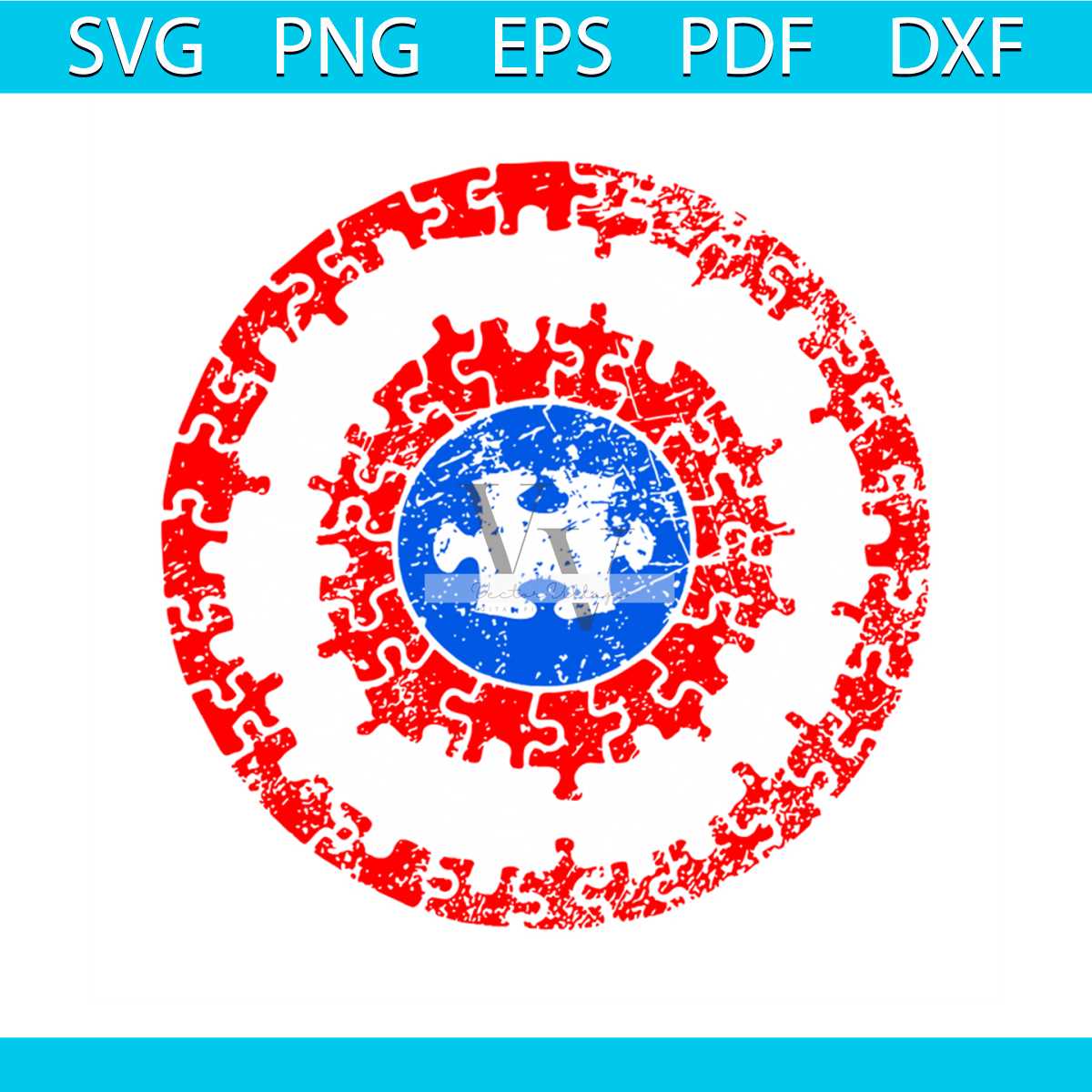 Autism Awareness Superhero Shield Puzzle Svg, Autism Svg, Au | Inspire ...