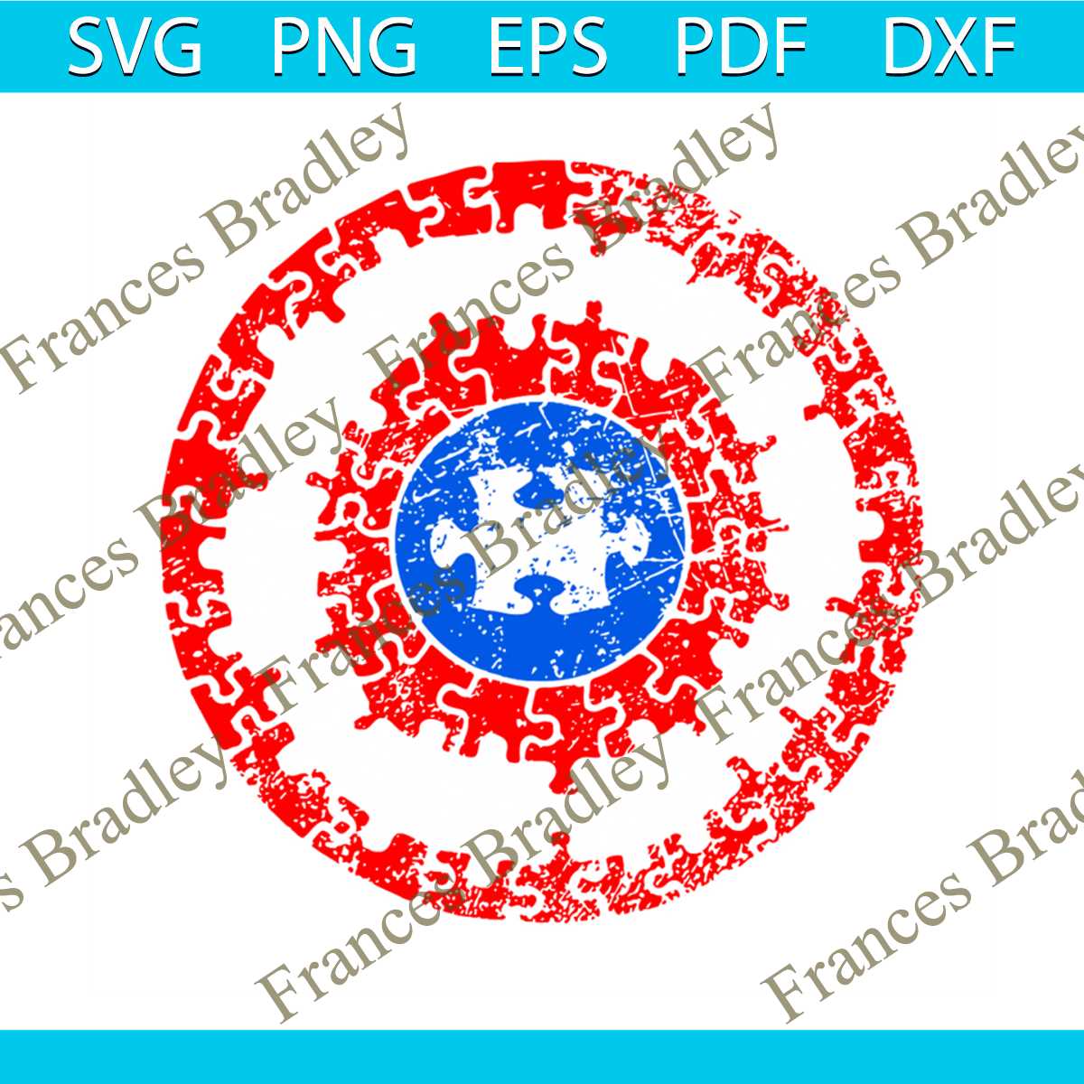 Autism Awareness Superhero Shield Puzzle Svg, Autism Svg, Au | Inspire ...