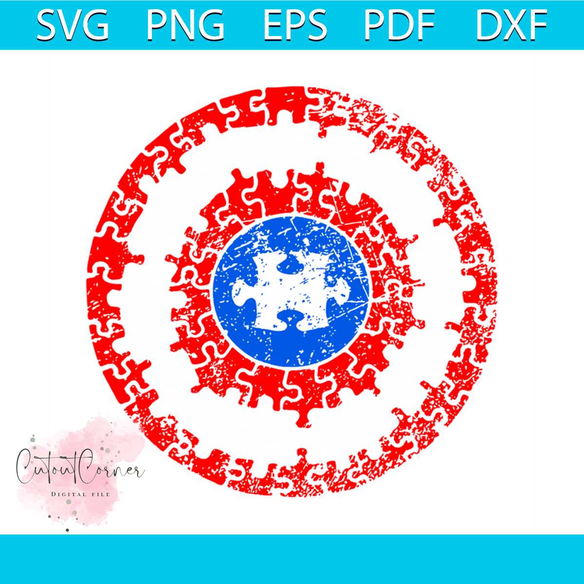 Autism Awareness Superhero Shield Puzzle Svg, Autism Svg, Au | Inspire ...