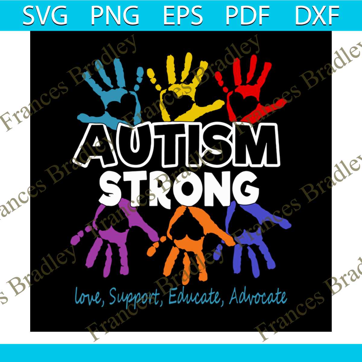Autism Strong Hands Svg, Autism Svg, Autism Awareness Svg, A | Inspire ...