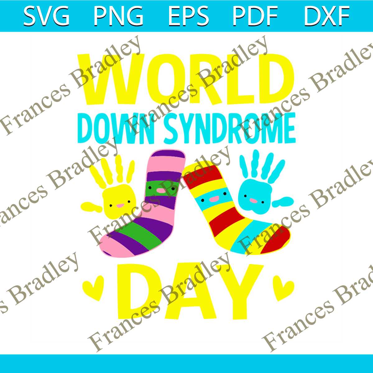 World Down Syndrome Day Kids Socks Svg, Down Syndrome Svg | Inspire Uplift