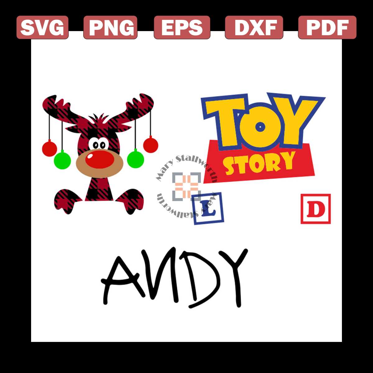 Toy Story Andy Svg, Game Svg, Reindeer Svg, Reindeer Christm | Inspire ...