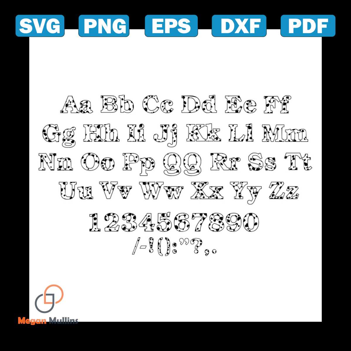 101 Dalmatians Font Svg, Font Svg, Dalmatians Alphabet Svg, | Inspire ...