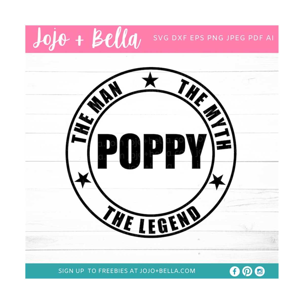 Poppy Svg / Dad Svg / Papa Svg /Fathers Day SVG / Dad Shirt | Inspire ...