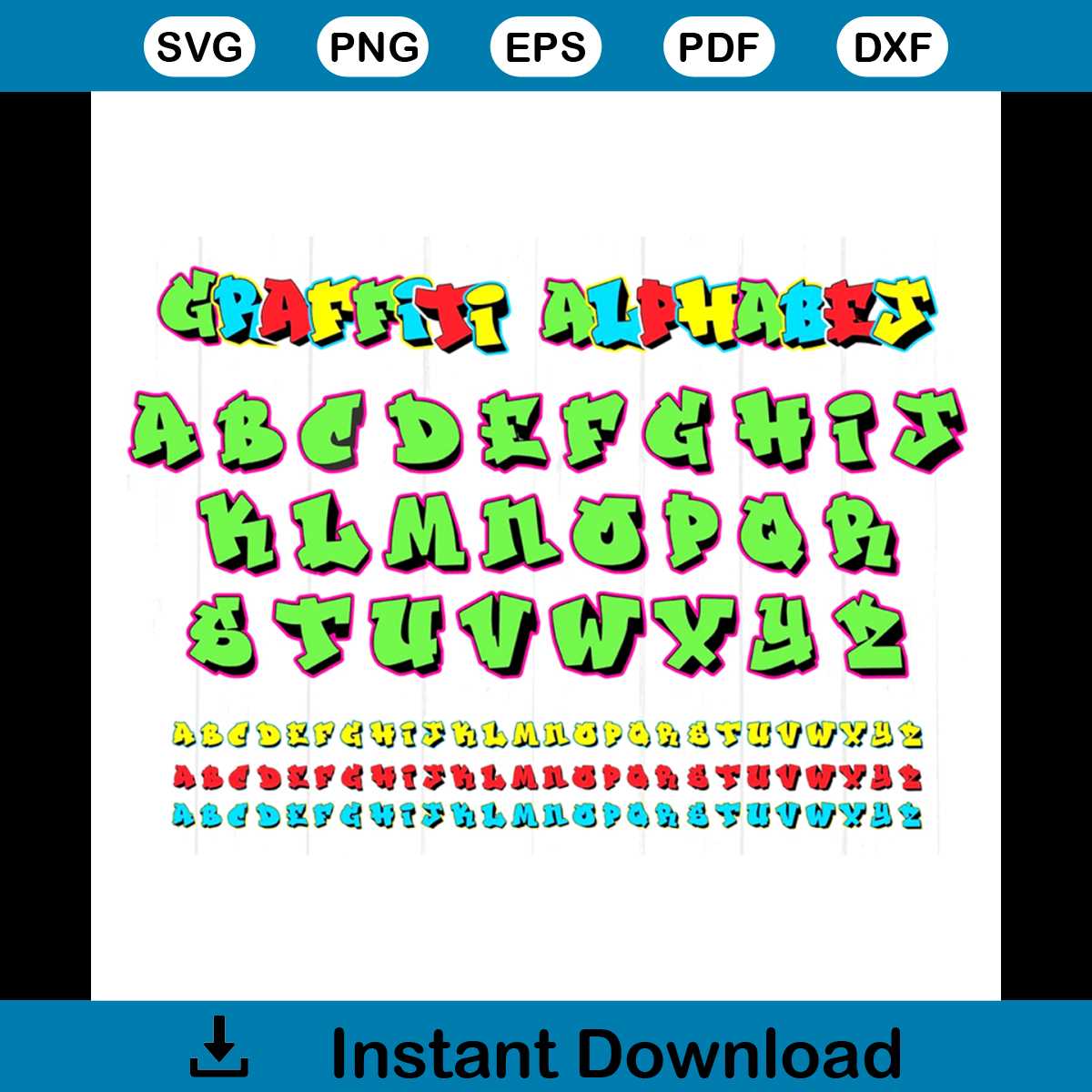 Graffiti Alphabet Svg, Font Svg, Graffiti Letter Svg, Graffi | Inspire ...