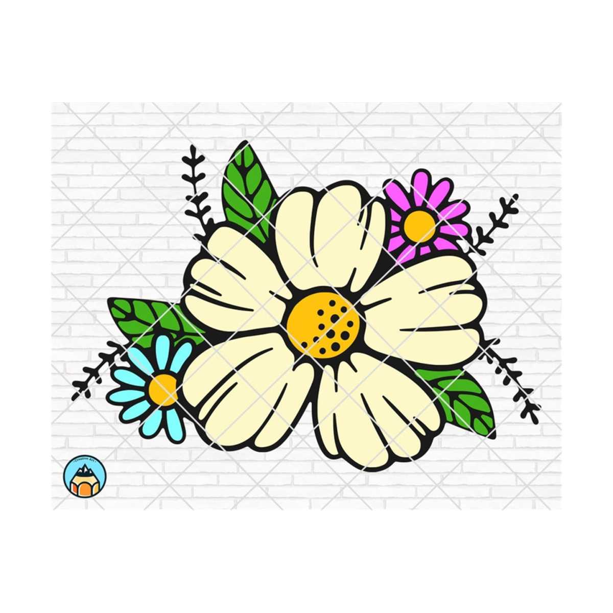 Daisy Flowers svg, Daisy svg, Flowers svg, Sunflower svg, Da | Inspire ...