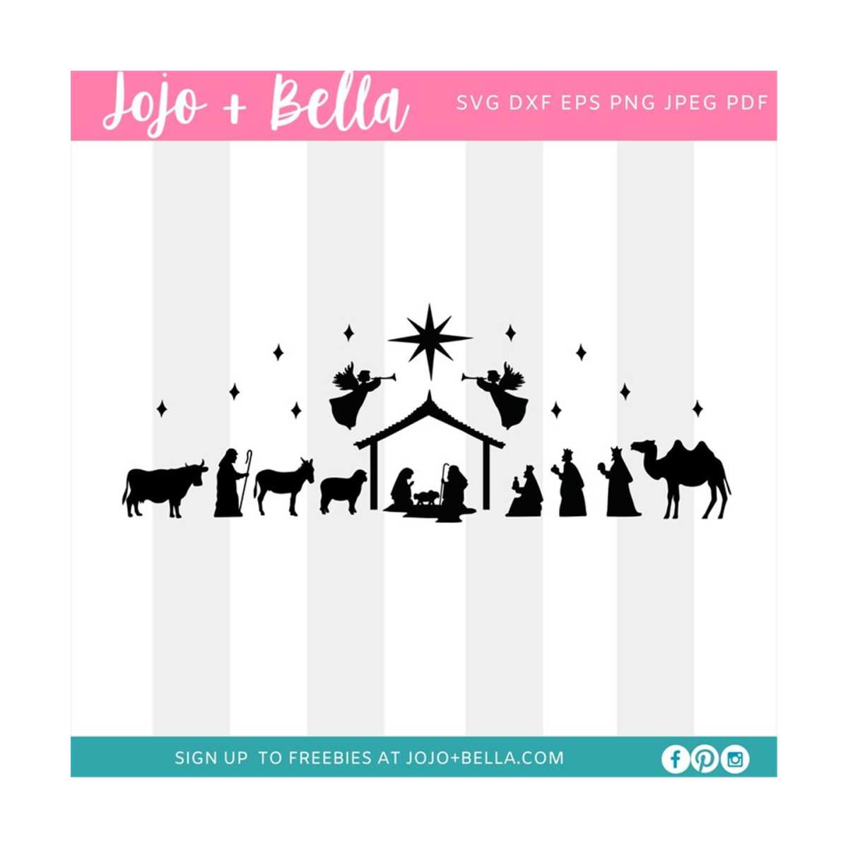 Nativity svg, nativity scene svg, nativity png, a christmas | Inspire ...