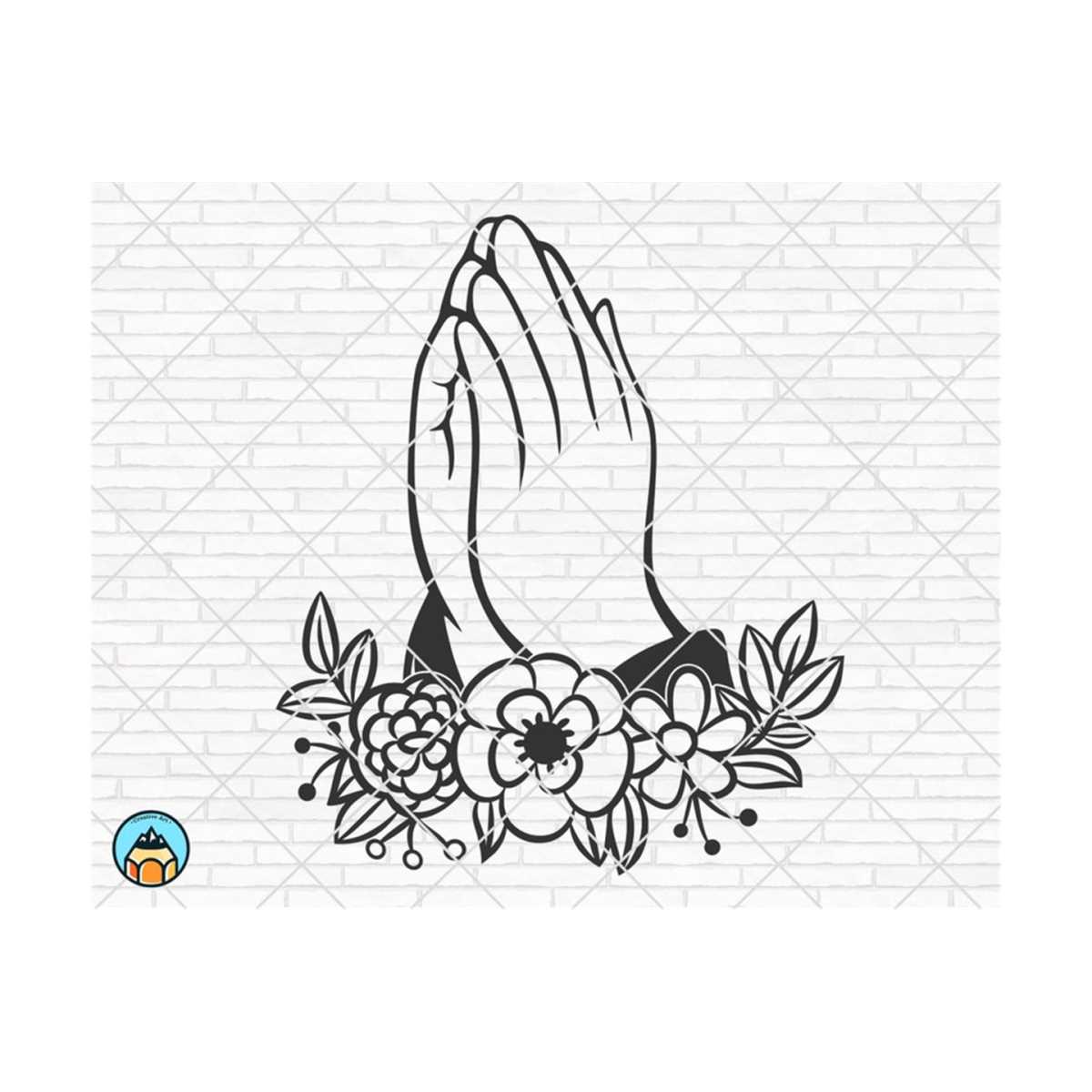 Praying Hands svg, Christian svg, Faith svg, Jesus svg, Reli | Inspire ...