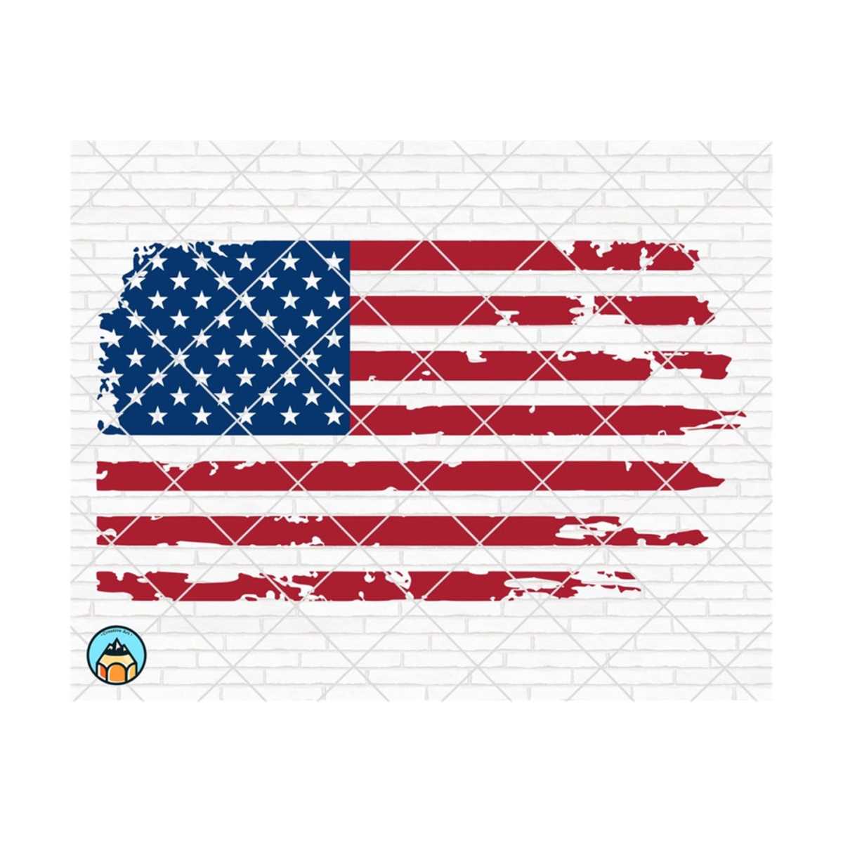 Distressed Flag Svg, American Flag Svg, 4th July Svg, Grunge | Inspire ...