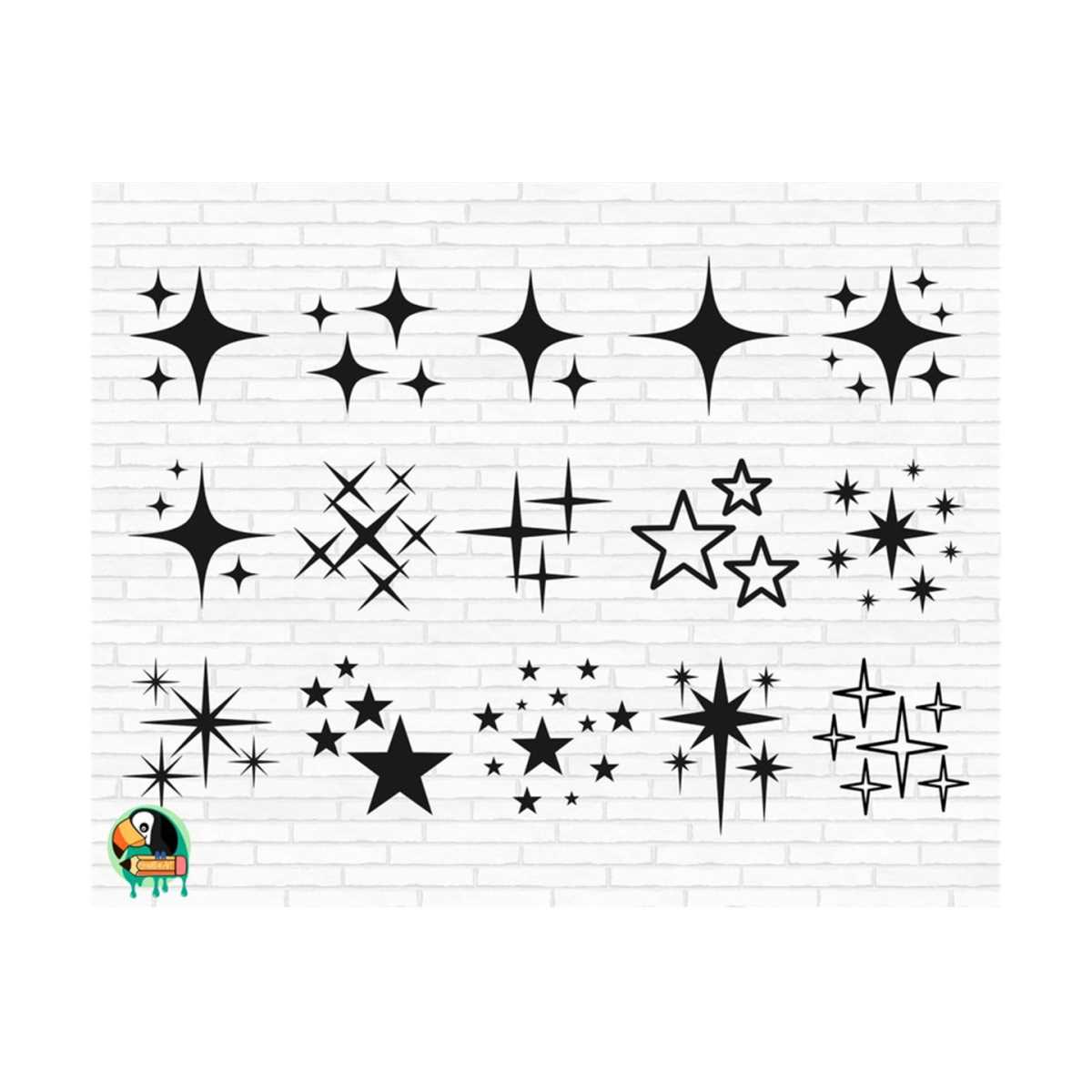 Sparkle Stars SVG, Star svg, Sparkle svg, Stars Pattern svg, | Inspire ...