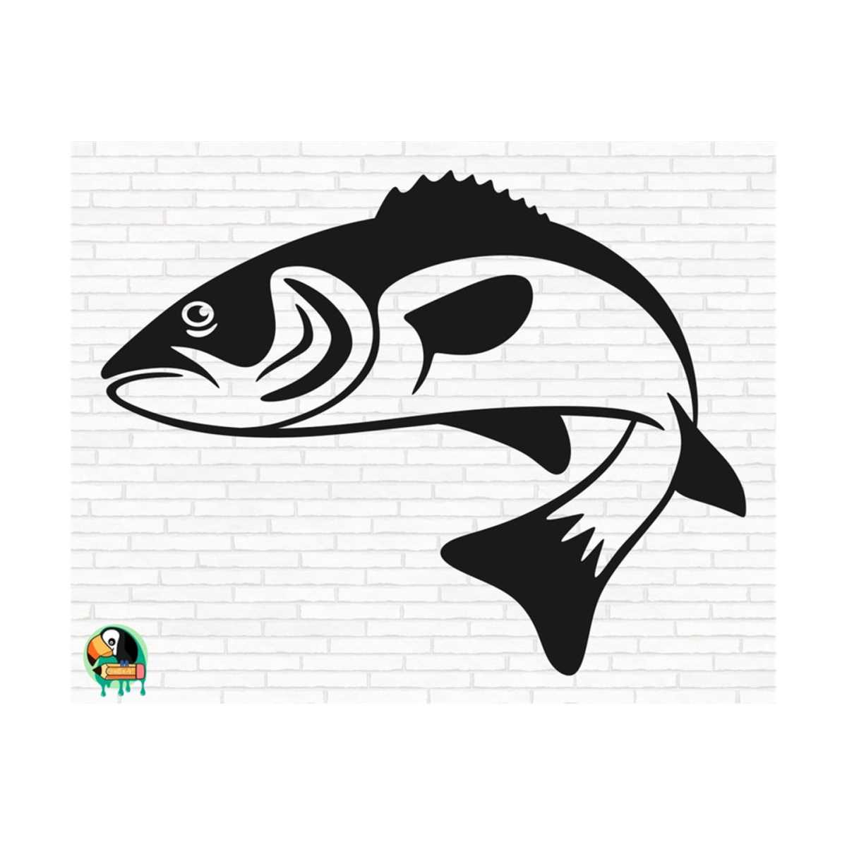 Fish SVG, Fishing Svg, Bass Fish Svg, Fish Vector Svg, Fish | Inspire ...