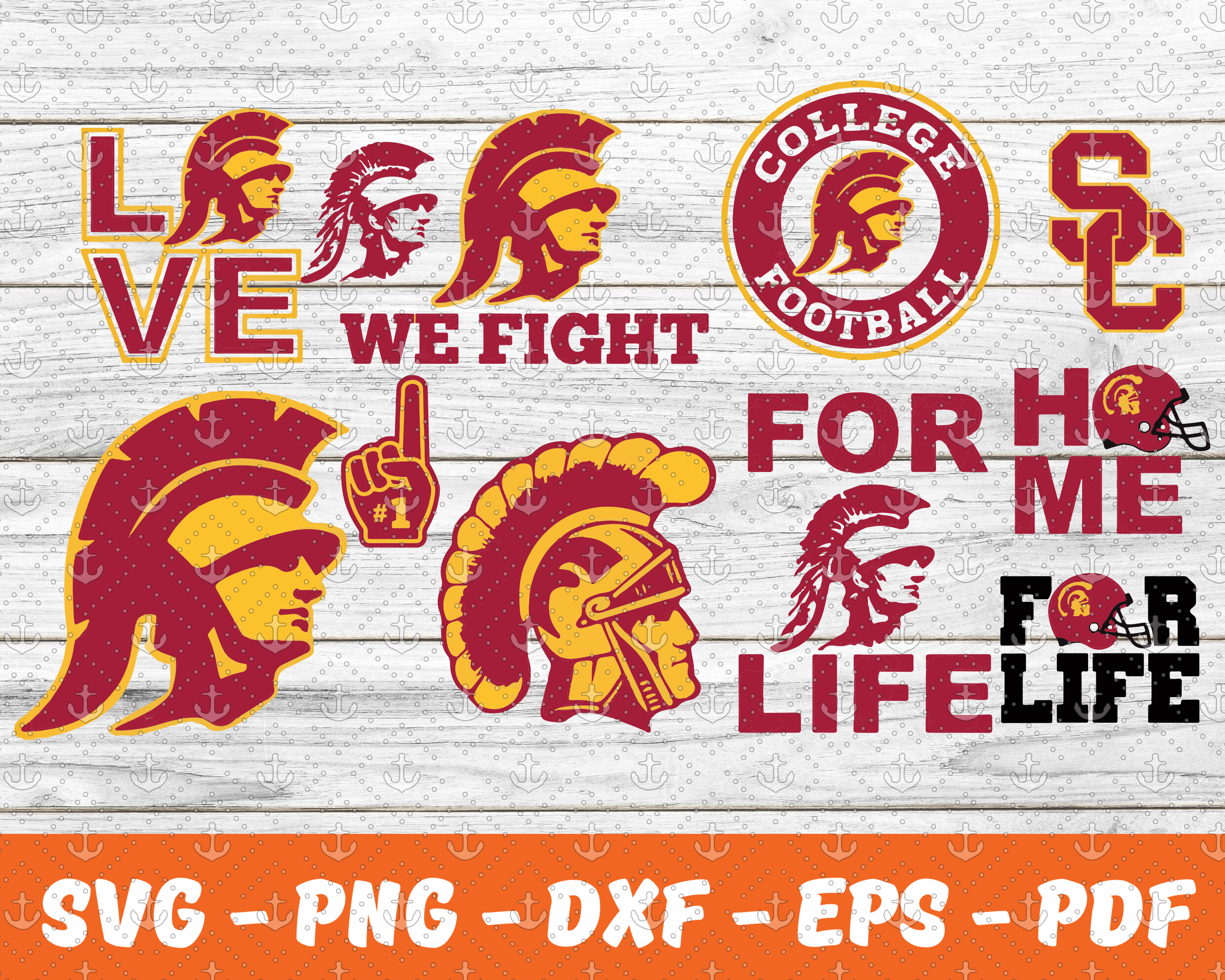 USC Trojans Svg,Ncca Svg, Ncca Nfl Svg, Nfl Svg 19 - Inspire Uplift