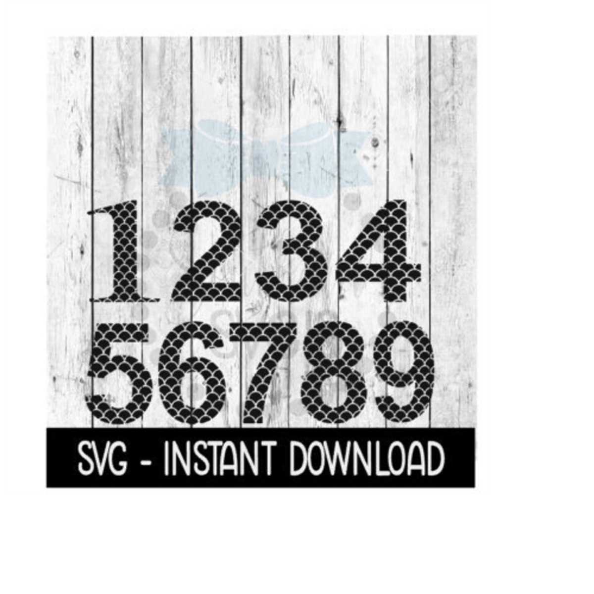 Mermaid Scales Numbers Set SVG, SVG Files, Mermaid Tee Shirt | Inspire ...