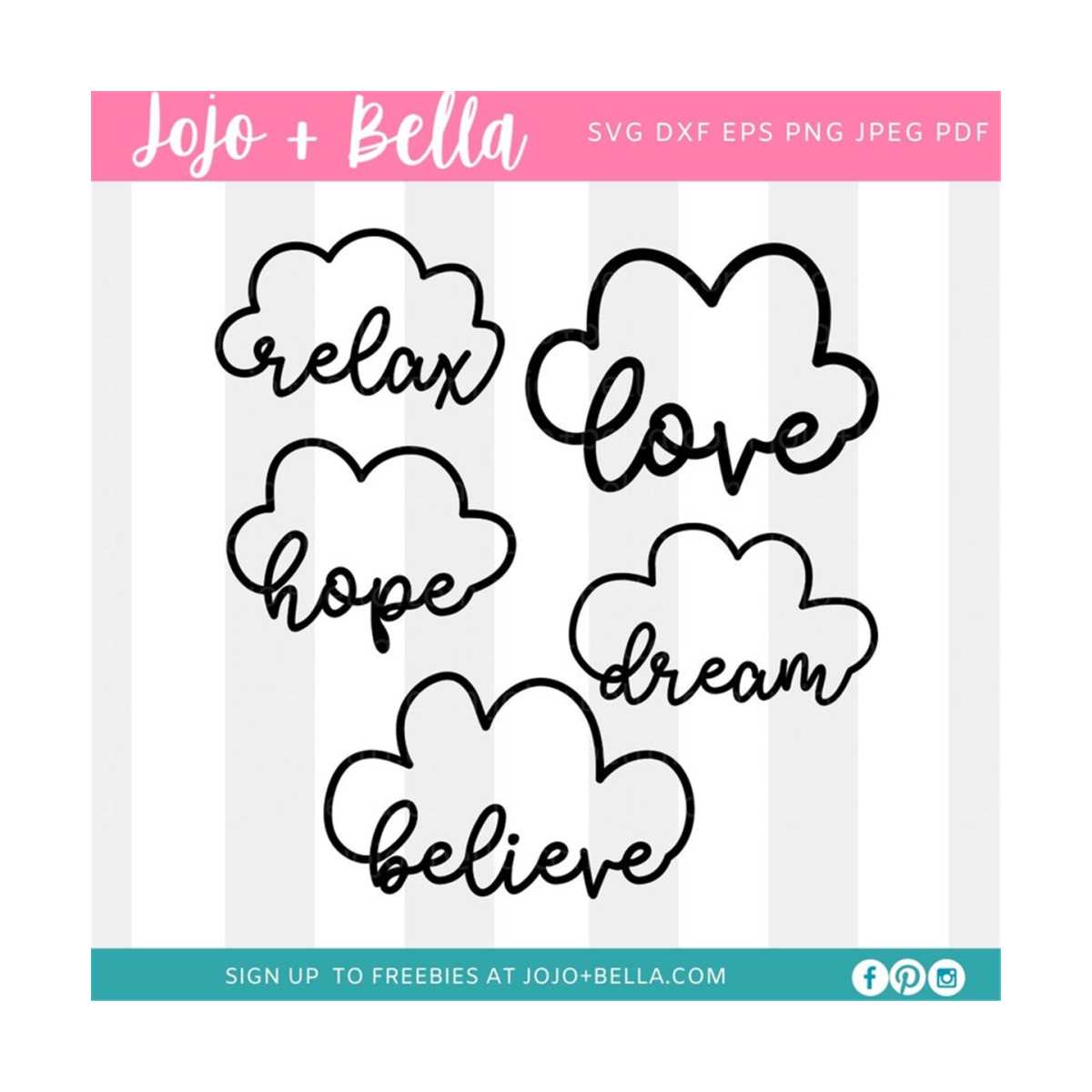 Word Cloud Svg, Love Svg, Relax Svg, Hope Svg, Dream Svg, Be - Inspire ...