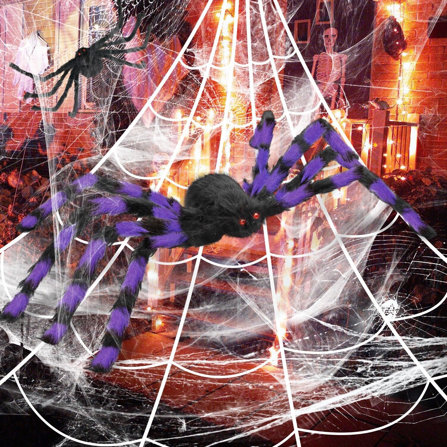 Giant Halloween Spider Scary Hairy Realistic Prank | Inspire Uplift