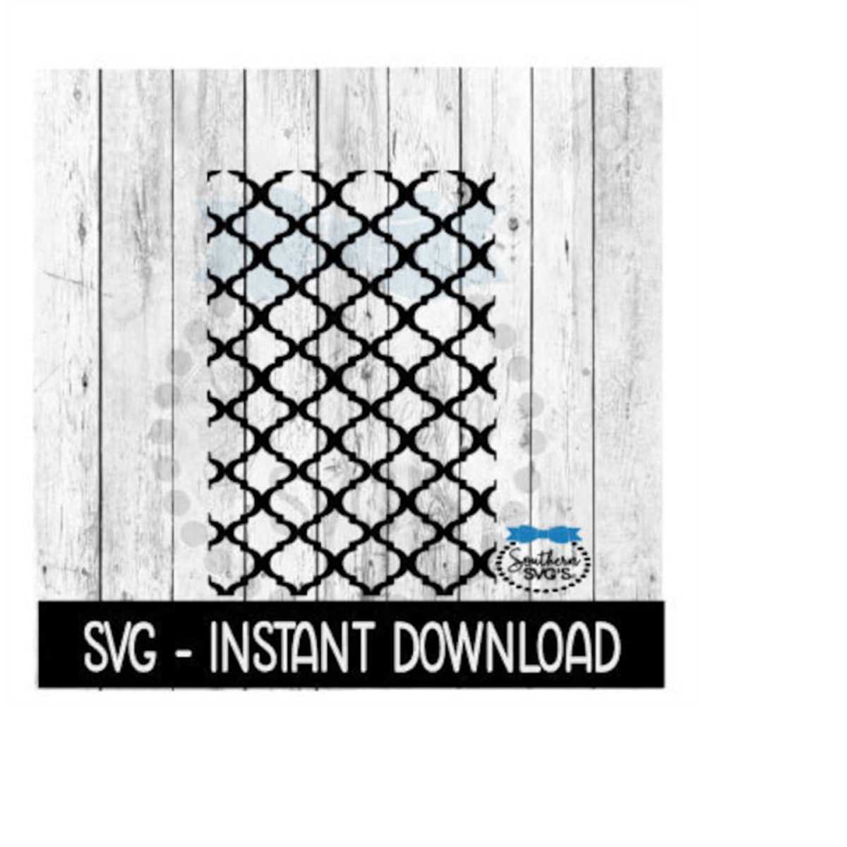 Quatrefoil All Over Pattern SVG, Lattice Pattern SVG Files, | Inspire ...