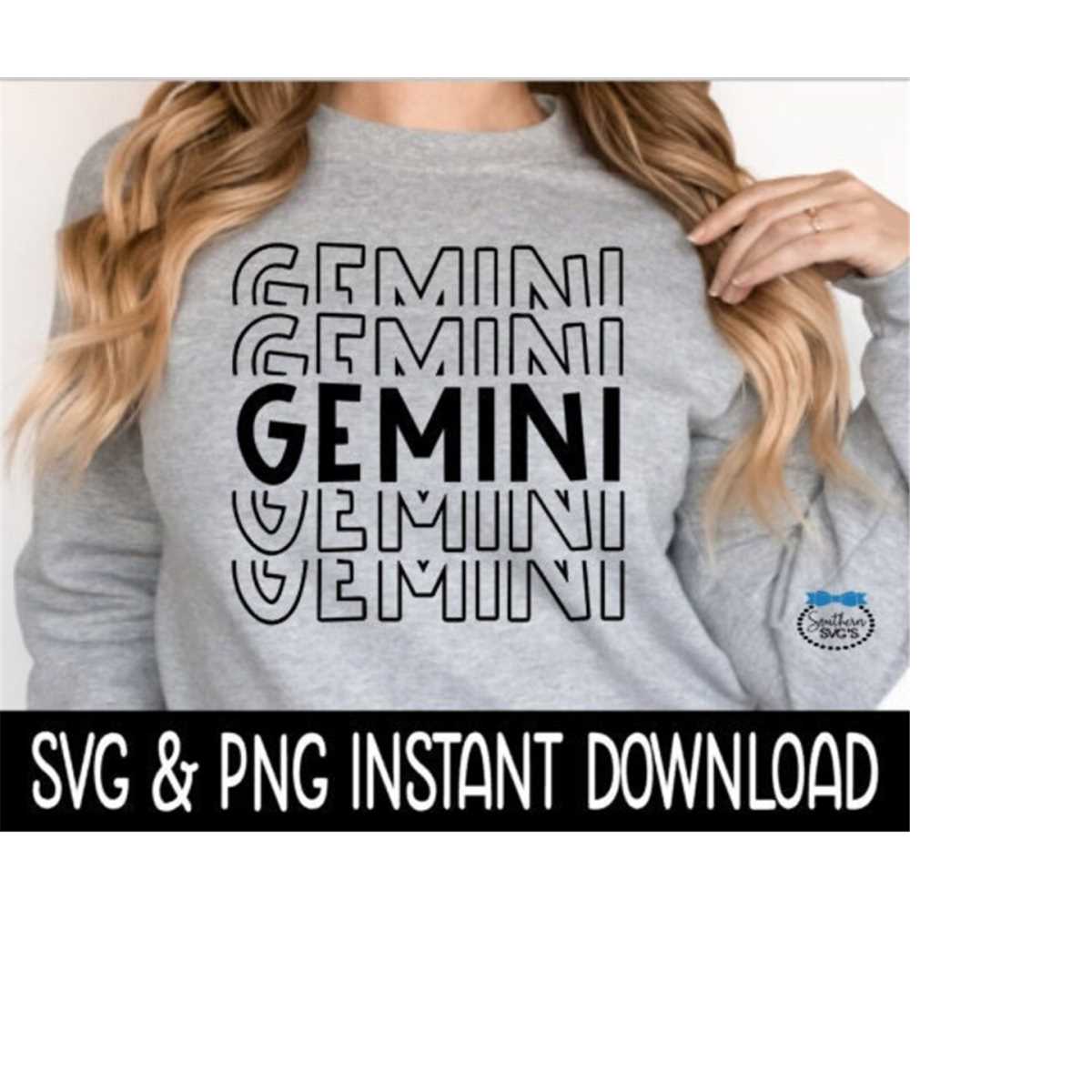 Gemini SVG Files, Gemini Stacked SVG, Gemini Stacked PNG, In | Inspire ...