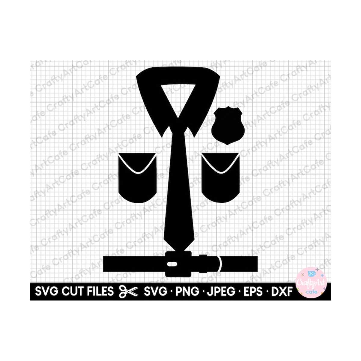 police uniform svg png | Inspire Uplift