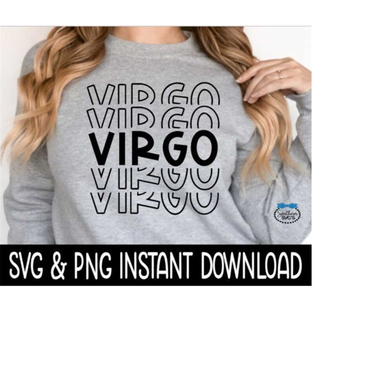 Virgo SVG Files, Virgo Stacked SVG, Virgo Stacked PNG, Insta | Inspire ...