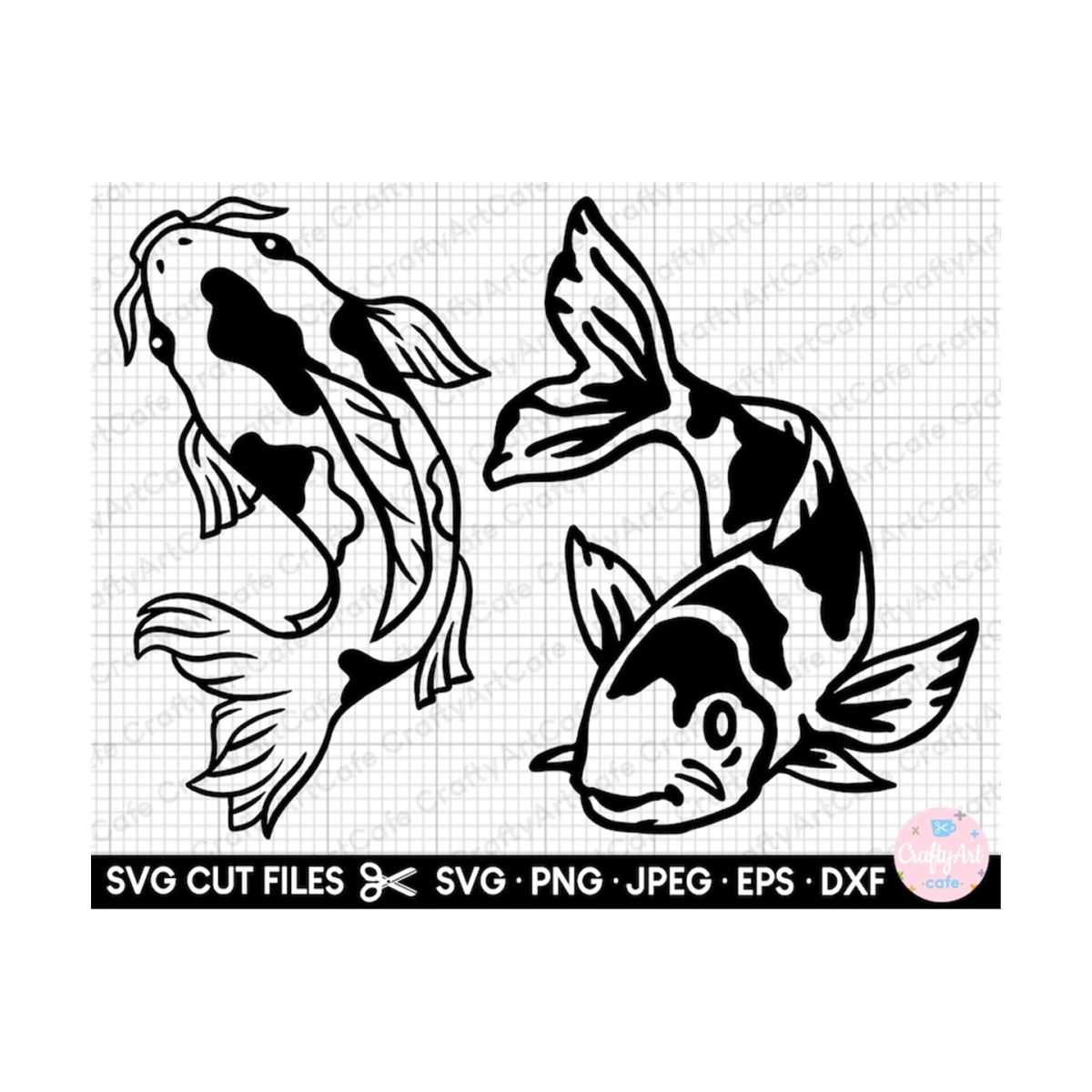 tribal koi fish svg - Inspire Uplift