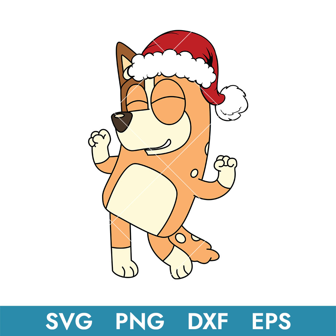 Bluey Chilli Christmas Svg, Blue, Bluey, Bluey Svg, Blue Dog - Inspire ...