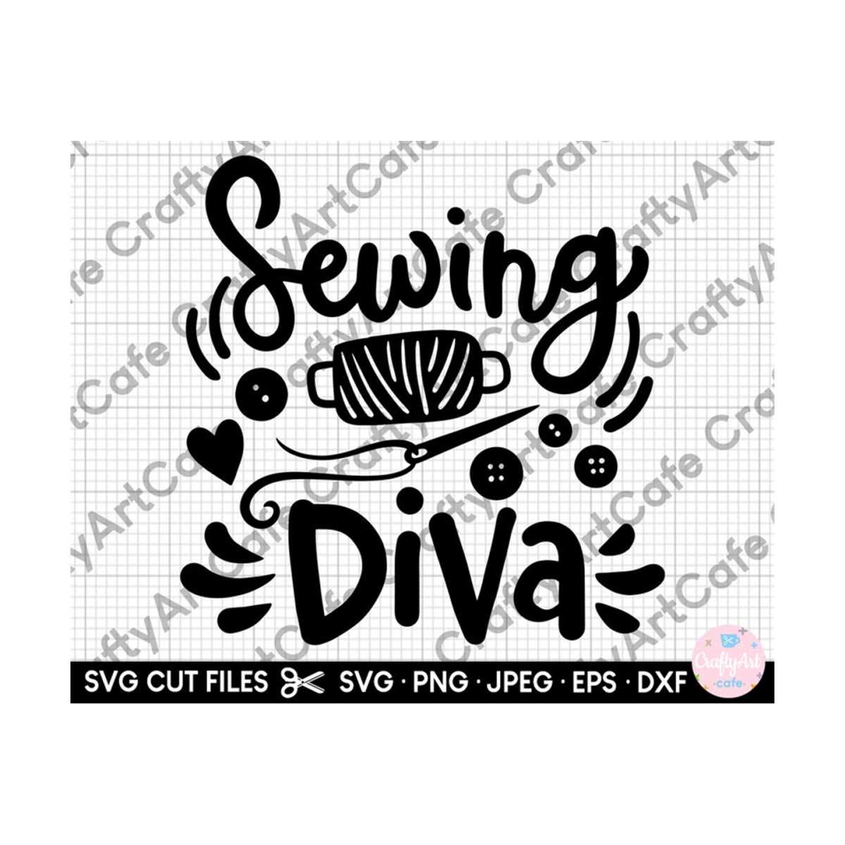 sewing svg sewer svg sewing diva svg png cricut | Inspire Uplift