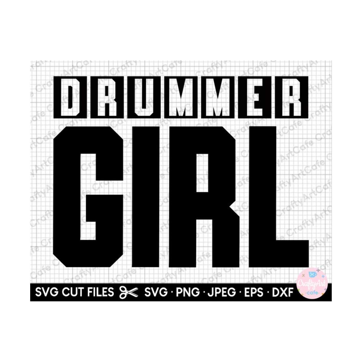 drummer svg drummer png for girls - Inspire Uplift