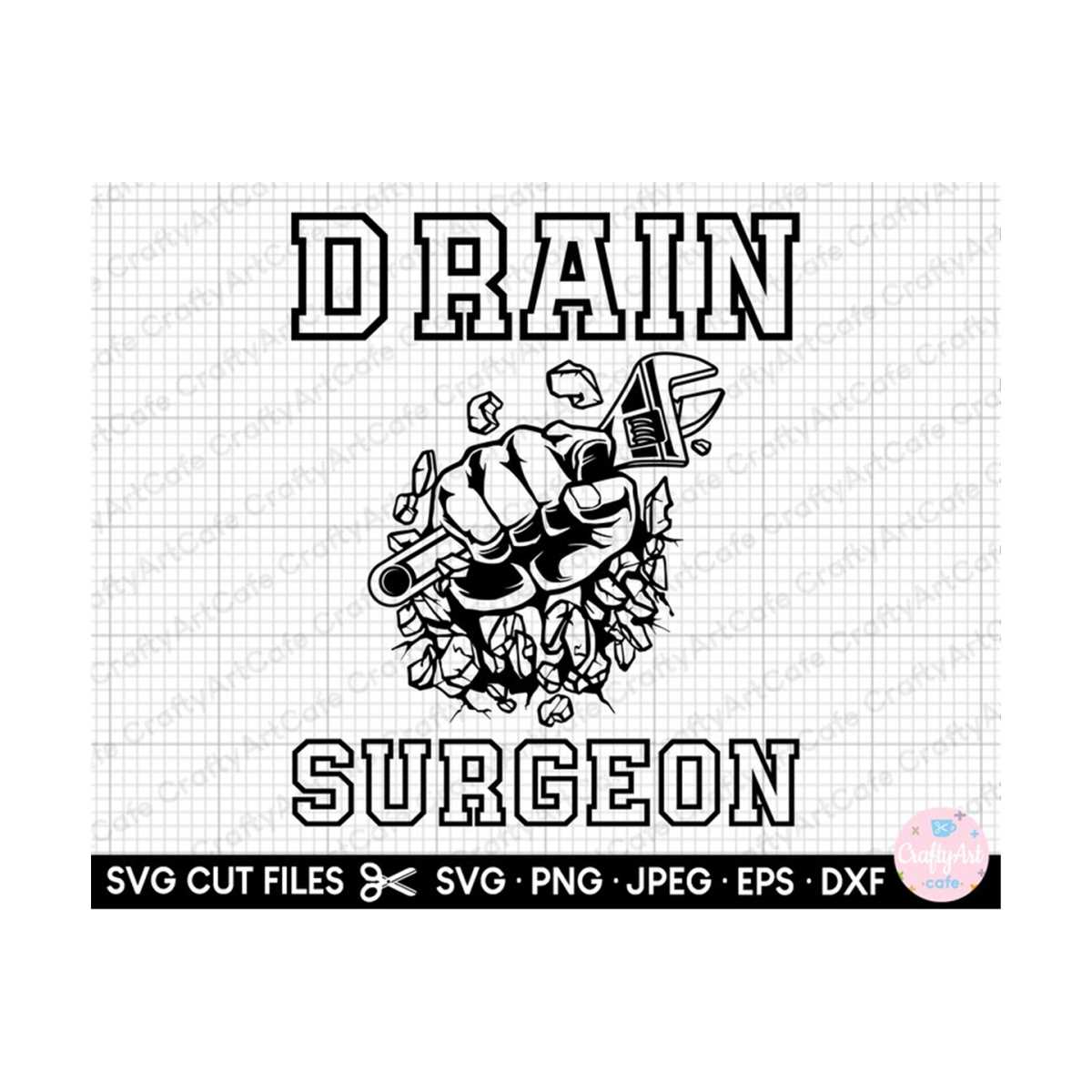 plumber svg png cricut drain surgeon | Inspire Uplift